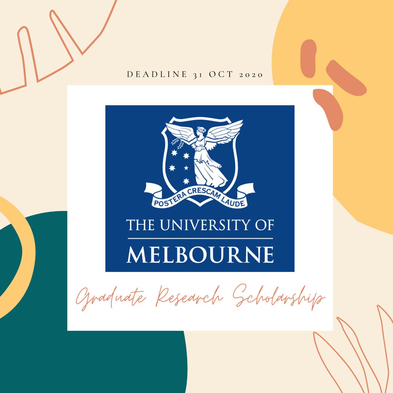 Graduate Research Scholarships in University of Melbourne – IKAPTK